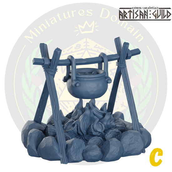 Cooking Campfire – Miniatures Domain